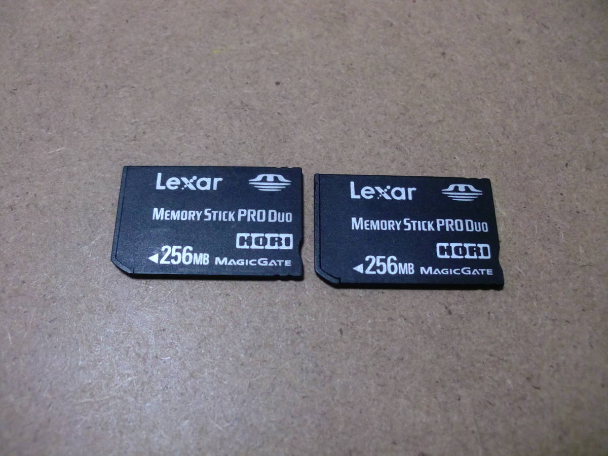 2枚セット Lexar HORI メモリースティック プロ デュオ 256MB memory stick pro duo PSP デジカメなど ...