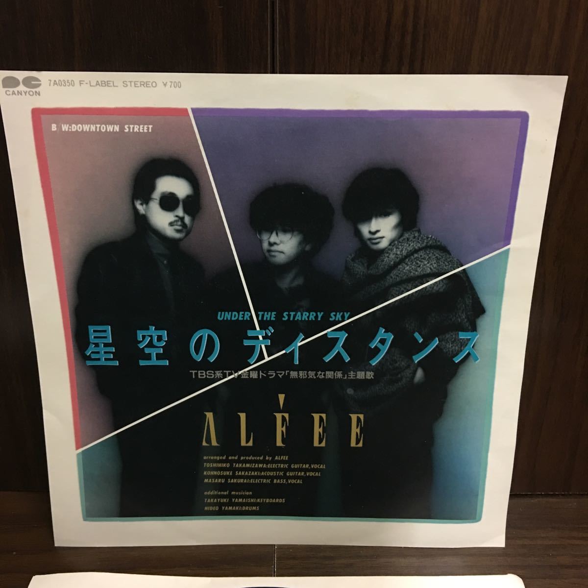 1円スタート レコード EP アルフィー 星空のディスタンス/DOWNTOWN STREET(THE ALFEE)｜売買されたオークション情報、yahooの商品情報をアーカイブ公開 ...