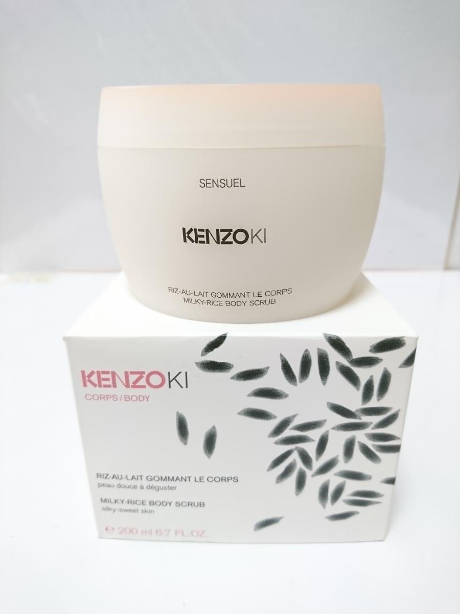 ケンゾー ミルキィ グレイン ボディ スクラブ スクラブ入りボディジェル 200ml KENZOKI MILKY RICE BODY ...