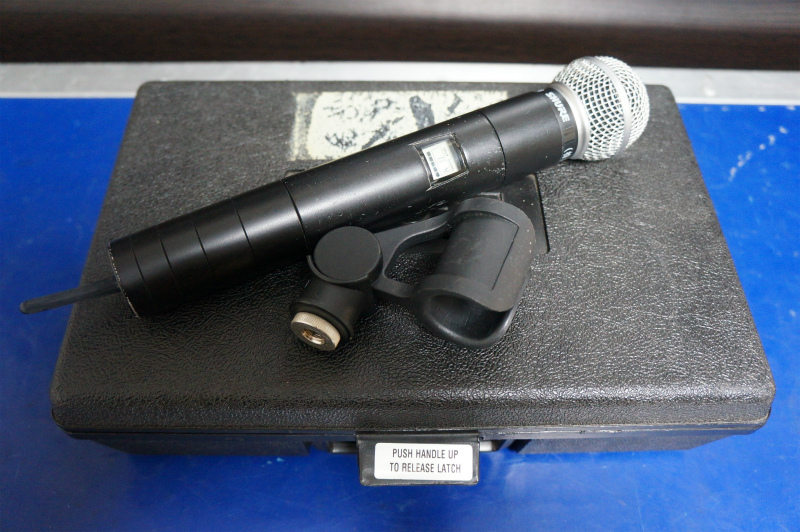 1円 最落無し 4 SHURE U2-JB ワイヤレスマイク SM58 送信機 当時最上位機種 B帯 806 810MHz U4D U4S ...