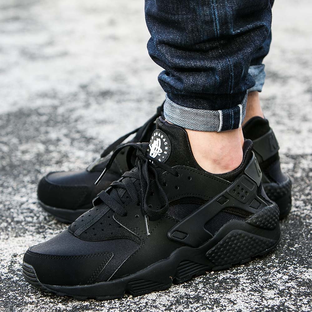 NIKE ナイキ AIR HUARACHE エアハラチ オールブラック スニーカー US10 28cm 318429-003(28.0cm)｜売買されたオークション情報、yahooの商品情報を ...