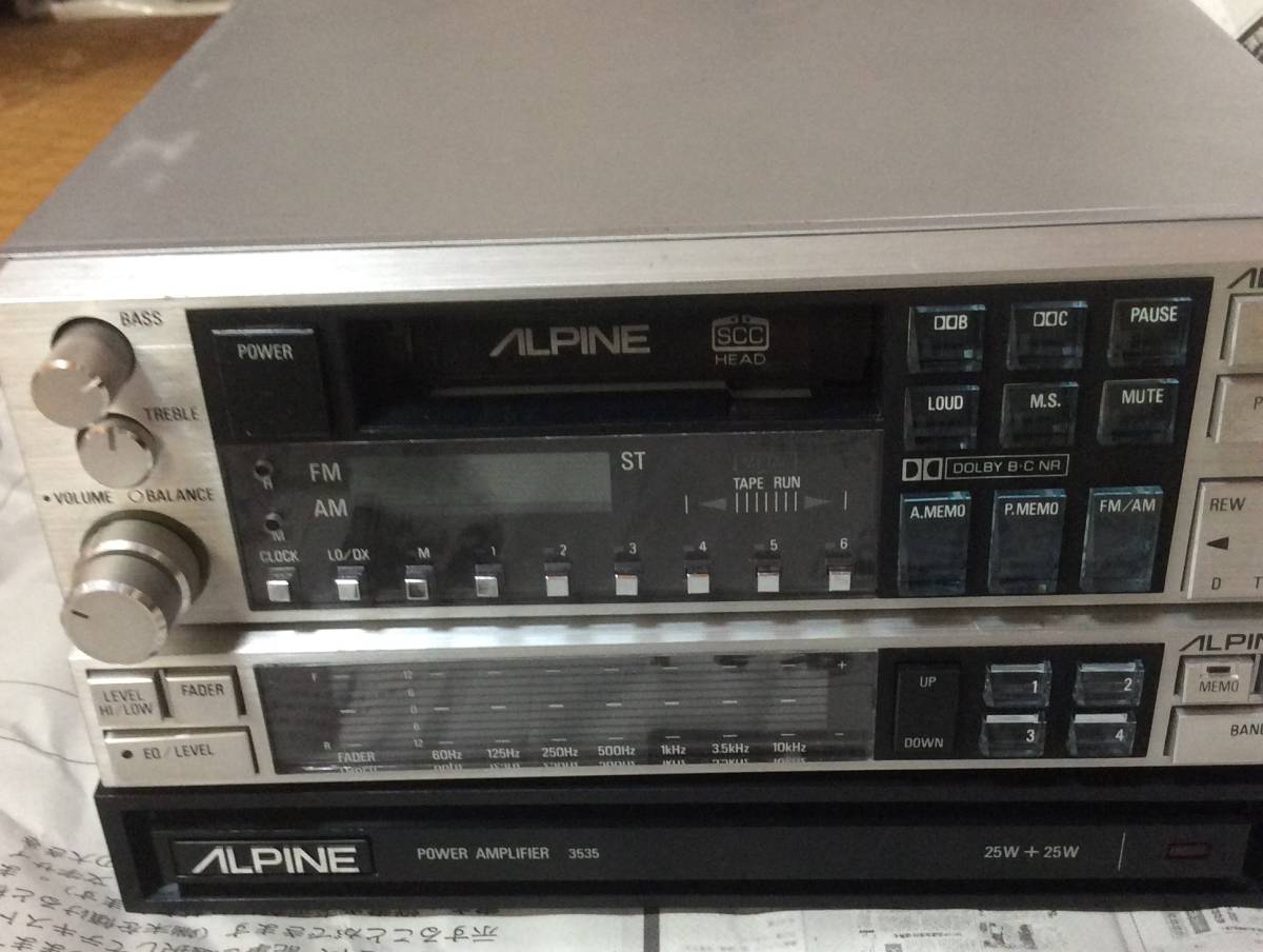 ALPINE アルパイン 5333 3325 3535 カセットデッキ アンプ イコライザー(テープデッキ)｜売買されたオークション情報 ...