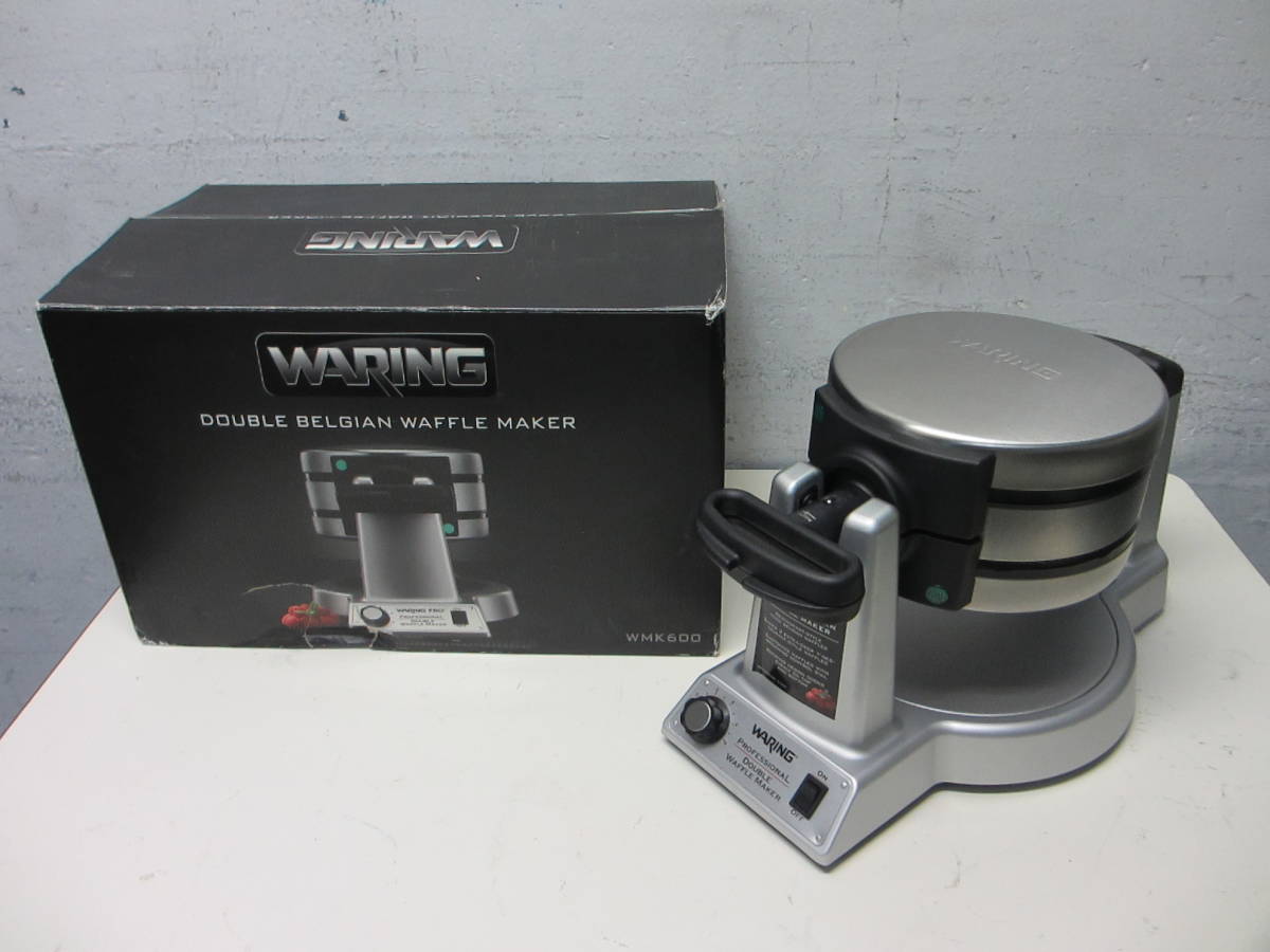 税込 WARING ベルギーダブルワッフルメーカー 2枚同時焼き WMK600 60Hz仕様(ホットプレート、グリルパン)｜売買された ...