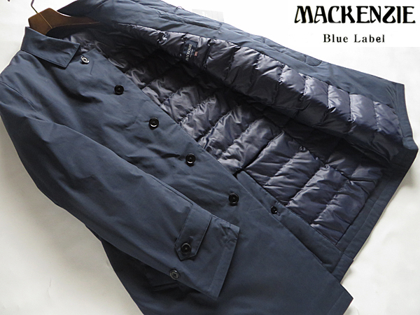 防寒 オンワード樫山 マッケンジー MACKENZIE Biue Label ステンカラー ダウンコート M 濃紺(Mサイズ)｜売買された ...