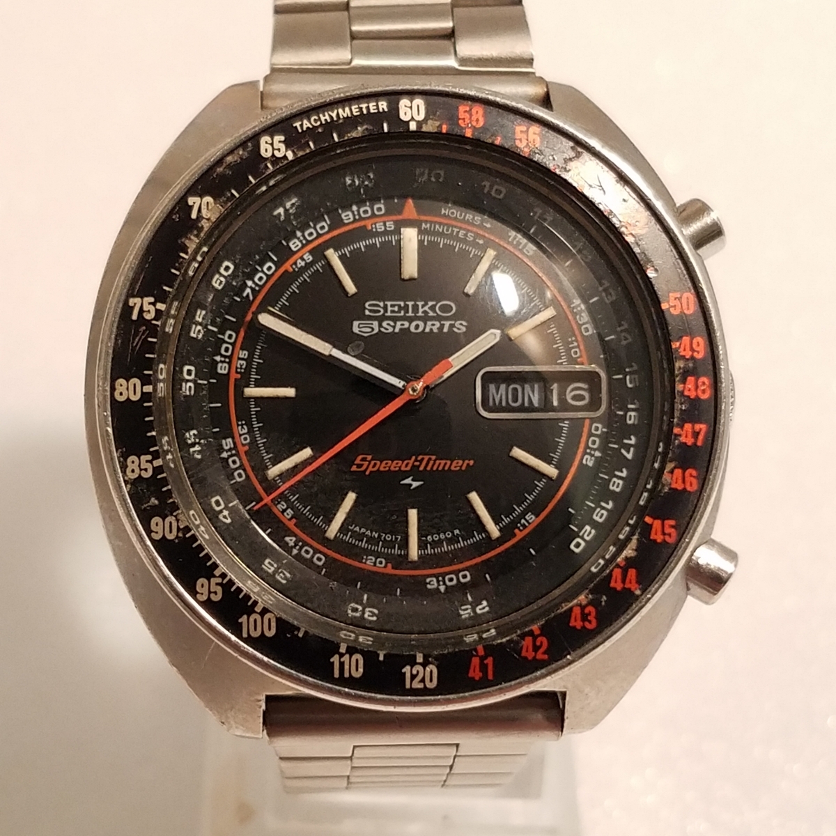 SEIKO セイコー 5 SPORTS Speed Timer 自動巻 7017-6050 メンズ腕時計(その他)｜売買されたオークション情報 ...
