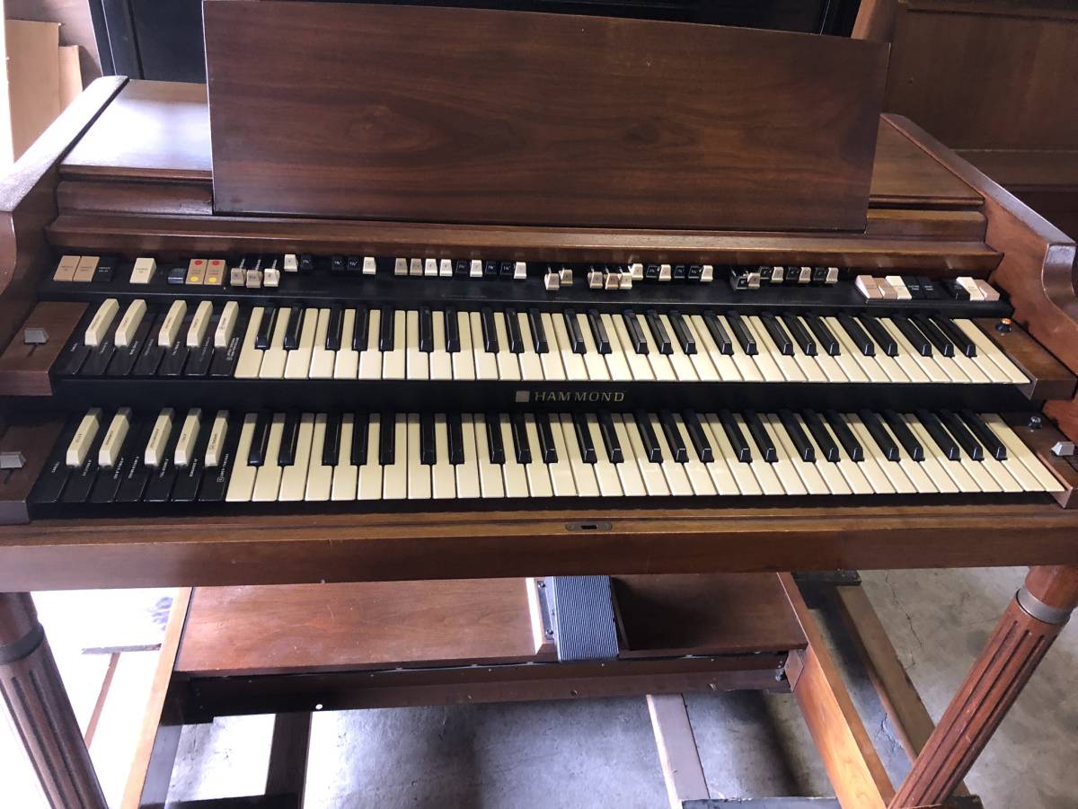 HAMMOND ORGAN B3000 & LESLIE 21 JANK ハモンドオルガンB3000＆レスリースピーカー21ジャンク(電子 ...