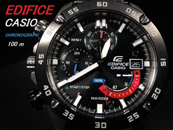 1円 左リューズ EDIFICE エディフィス CASIO 日本製 カシオ 腕時計 クロノグラフ メンズ 100m防水 未発売 ウォッチ 逆輸入 モデル(EDIFICE)｜売買された ...