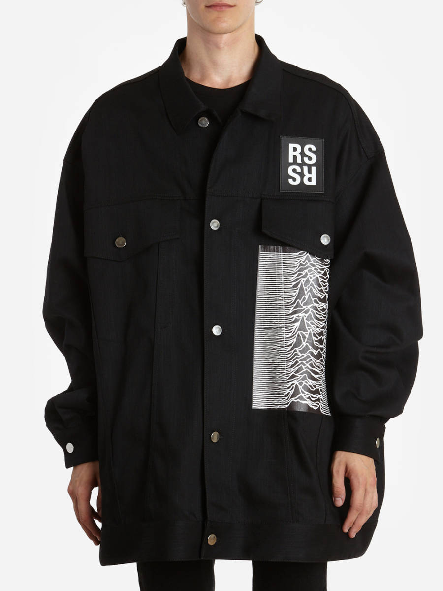極 18SS RAF SIMONS ラフシモンズ JOY DIVISION OVERSIZE DENIM JACKET オーバーサイズ デニム ...