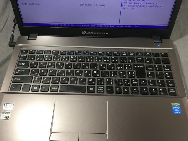 ジャンク TSUKUMO eX.computer N1542J510E/SP1 Core i5 4210M 2.6G 16G 500G ...