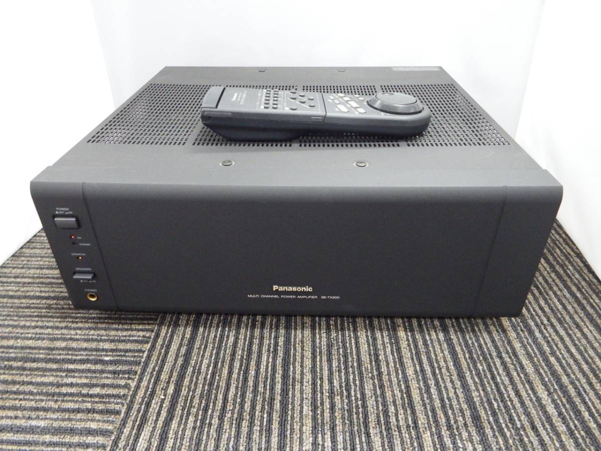 K1D30 Panasonic SE-TX200 マルチチャンネルパワーアンプ パナソニック マルチチャンネル(その他)｜売買された ...