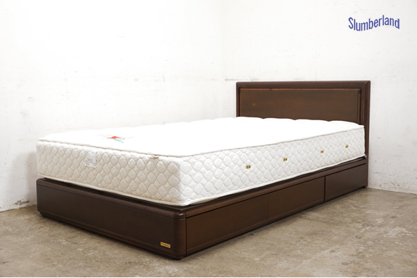 857 展示品 英国Slumberland スランバーランド ロイヤルサポートマットレス付 セミダブルベッド 引き出し収納付フランスベッド(マットレス付き)｜売買されたオークション情報 ...