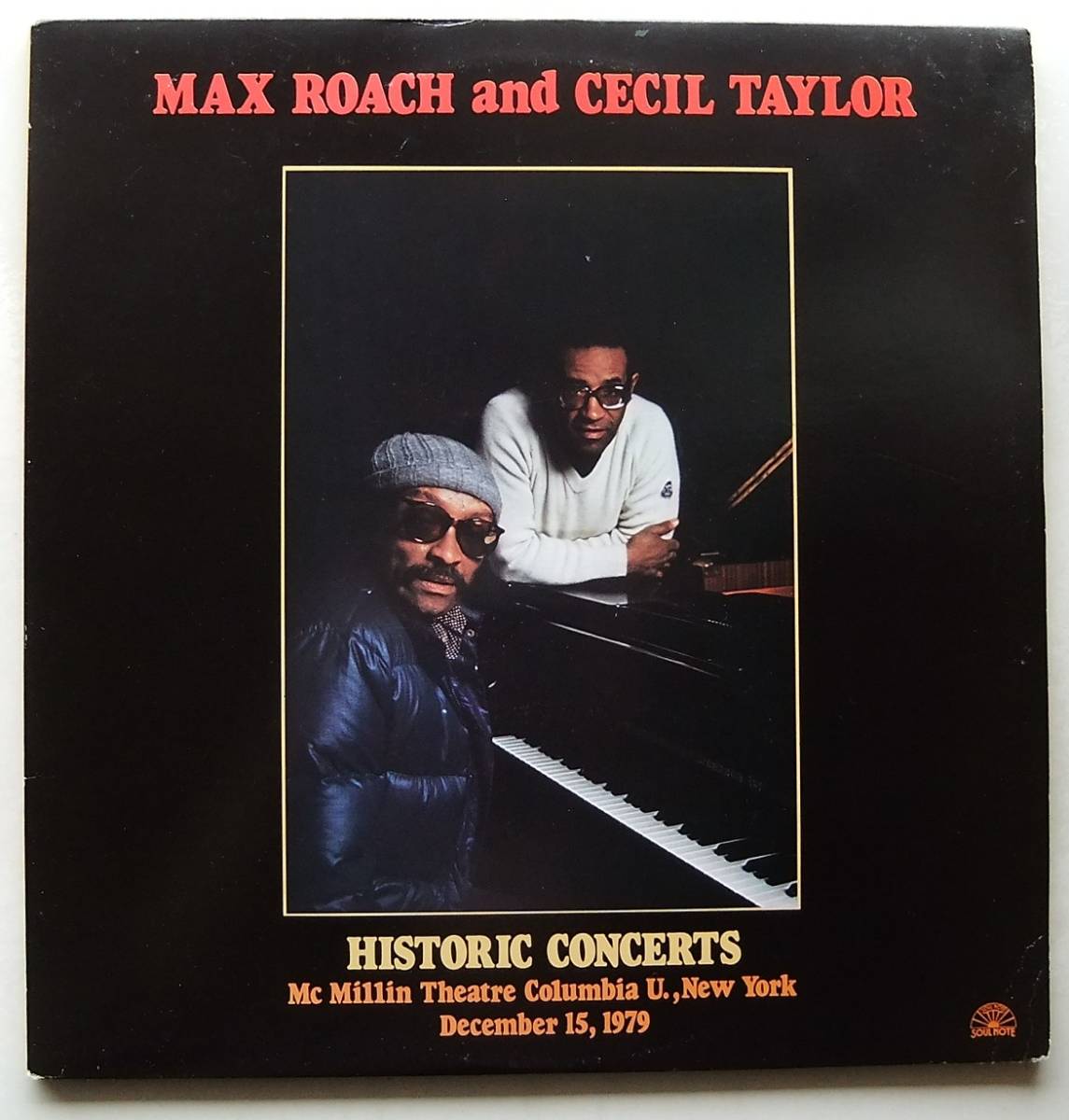 MAX ROACH and CECIL TAYLOR / Historic Concerts 2LP Soul Note SN 1100/1 ...