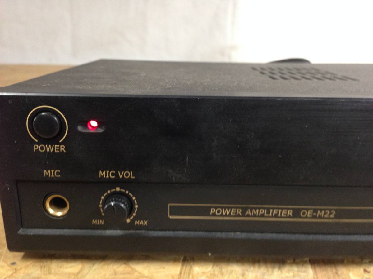 d190311-005E オースミ電機 OE-M22 MASSIVE POWER AMPLIFIER パワー アンプ 音響 機器 オーディオ ...