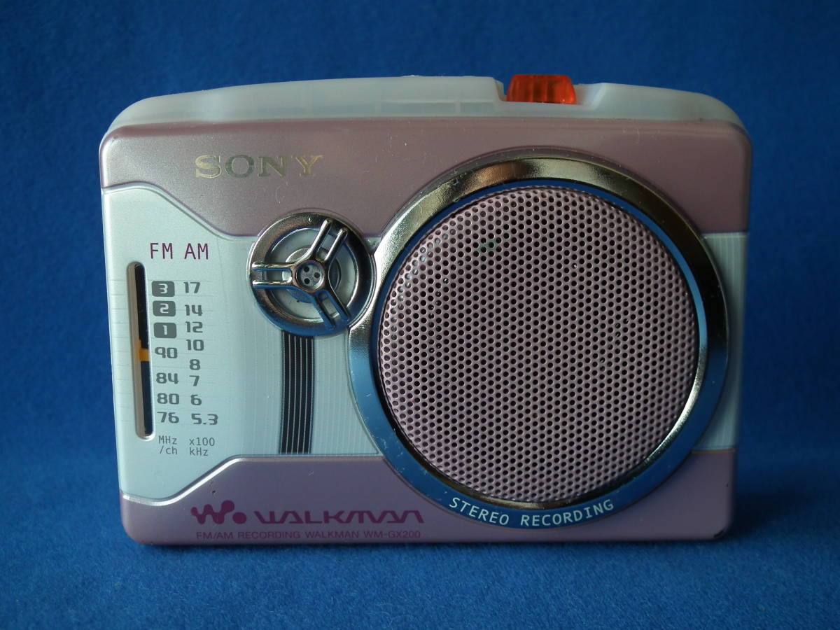 SONY ラジオ カセット ウオークマン WM-GX200 動作良好(録音、再生)｜売買されたオークション情報、yahooの商品情報を ...