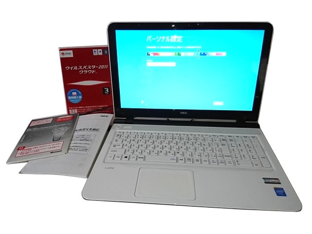 WQW015 NEC ノートパソコン LaVie S LS150/TSW PC-LS150TSW エクストラホワイト 15.6型 ...
