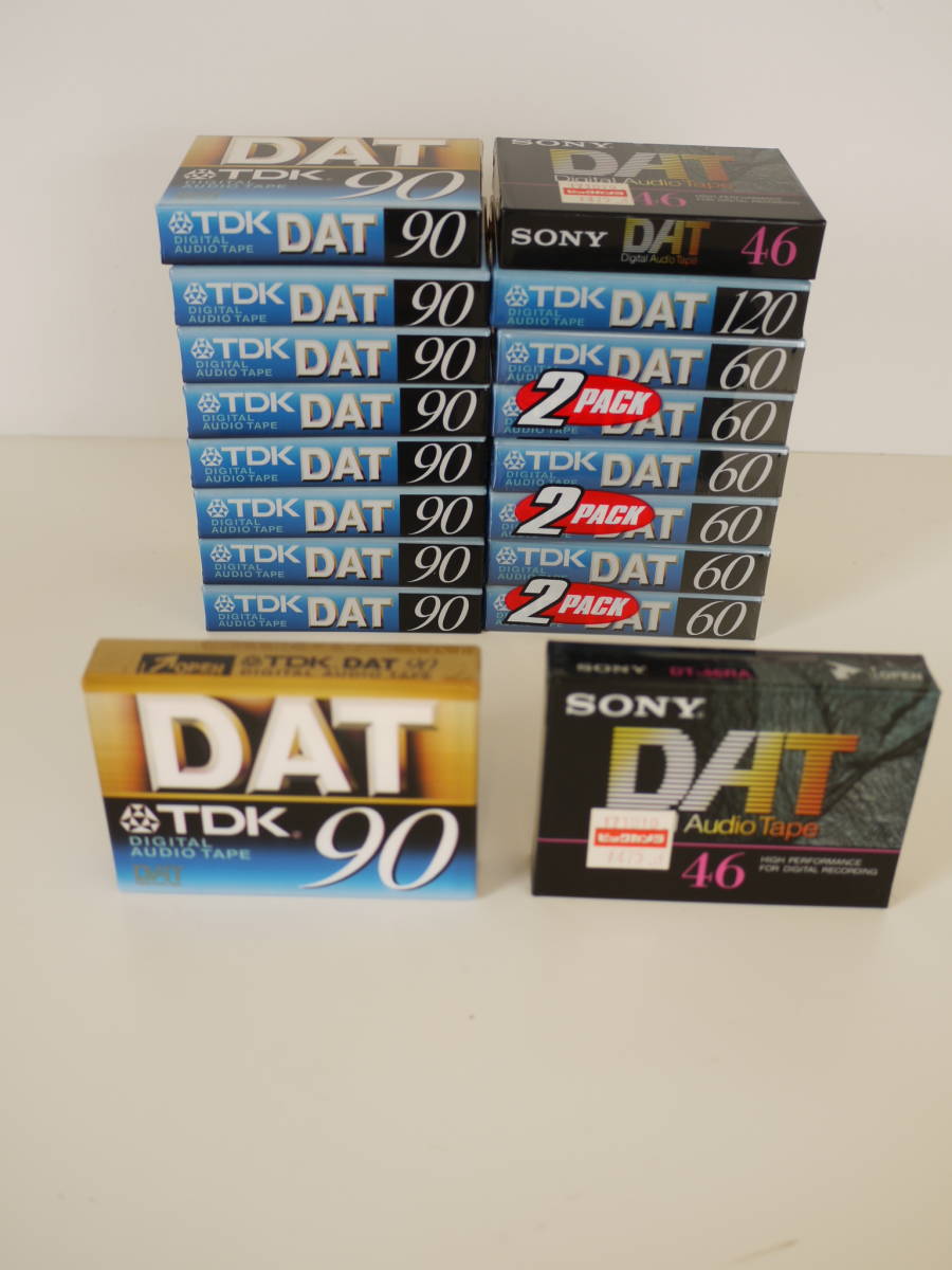 DATテープ DigitalAudioTape 45分x2本/60分x6本/90分x9本/120分x1本 計18本(DAT機器)｜売買された ...