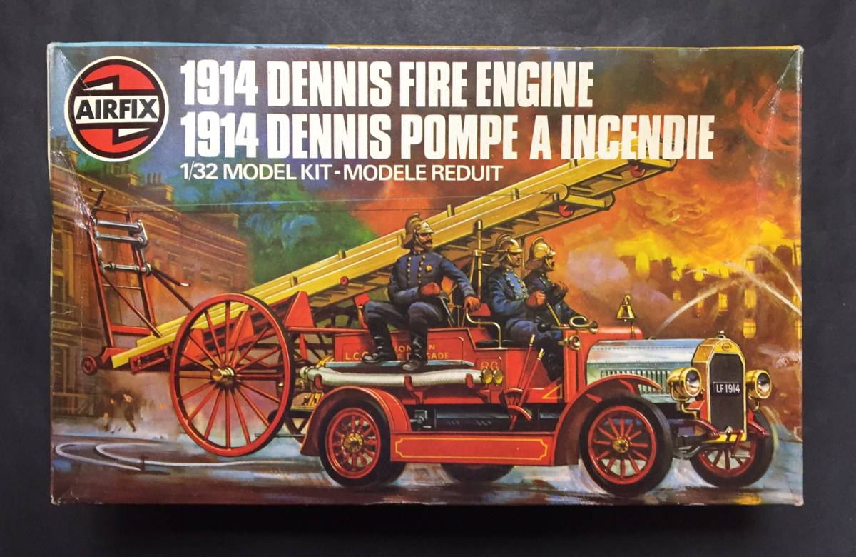 @ 絶版模型堂 AIRFIX 1/32 1914 DENNIS FIRE ENGINE DENNIS POMPE A INCENDIE エア ...