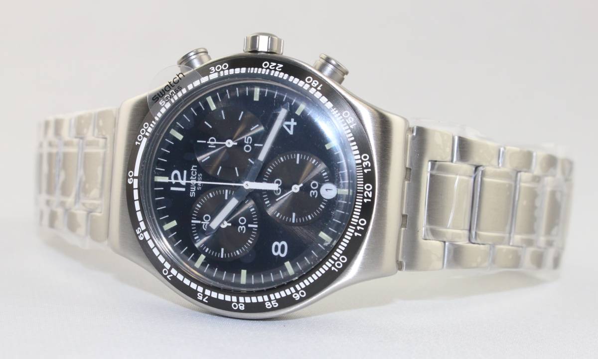 箱なし SWATCH スウォッチ YVS444G Night Flight ナイトフライト クロノグラフ タキメーター メンズ 並行輸入品 ...