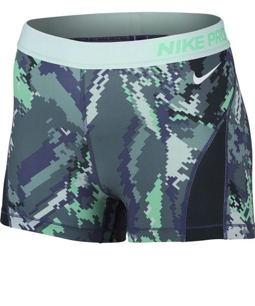 NIKE PRO ナイキ ウィメンズ ハイパークール オイル グリッチ 3インチ ショートパンツ 844720-508-L 四 QWER ...