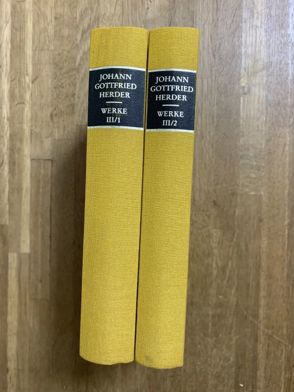 Johann Gottfried Herder Werke. Bd. III/1 2 ドイツ語洋書古書 ヘルダー(洋書)｜売買された ...