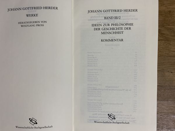 Johann Gottfried Herder Werke. Bd. III/1 2 ドイツ語洋書古書 ヘルダー(洋書)｜売買された ...