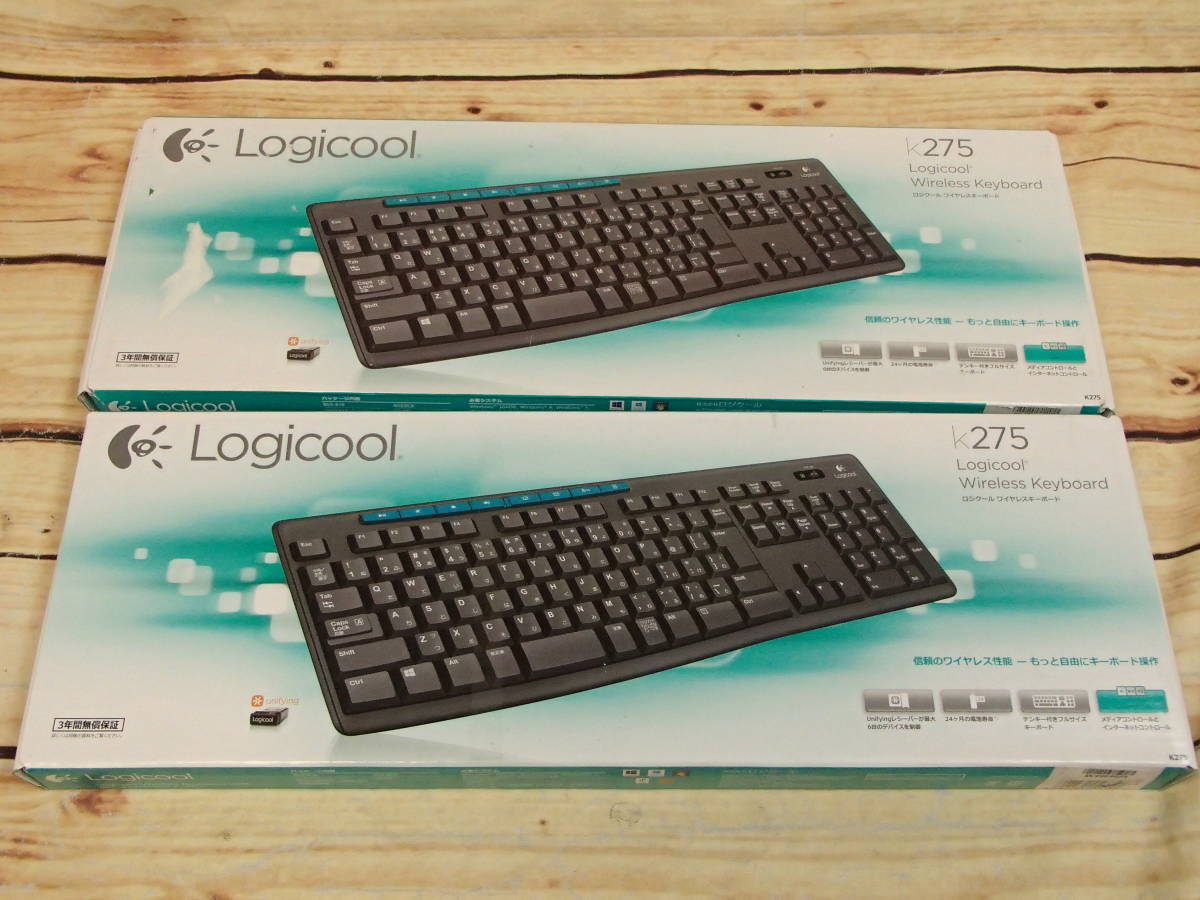 Logicool ロジクール ワイヤレスキーボード K275 WIRELESS KEYBOARD K275 2個セット(ワイヤレスキーボード ...