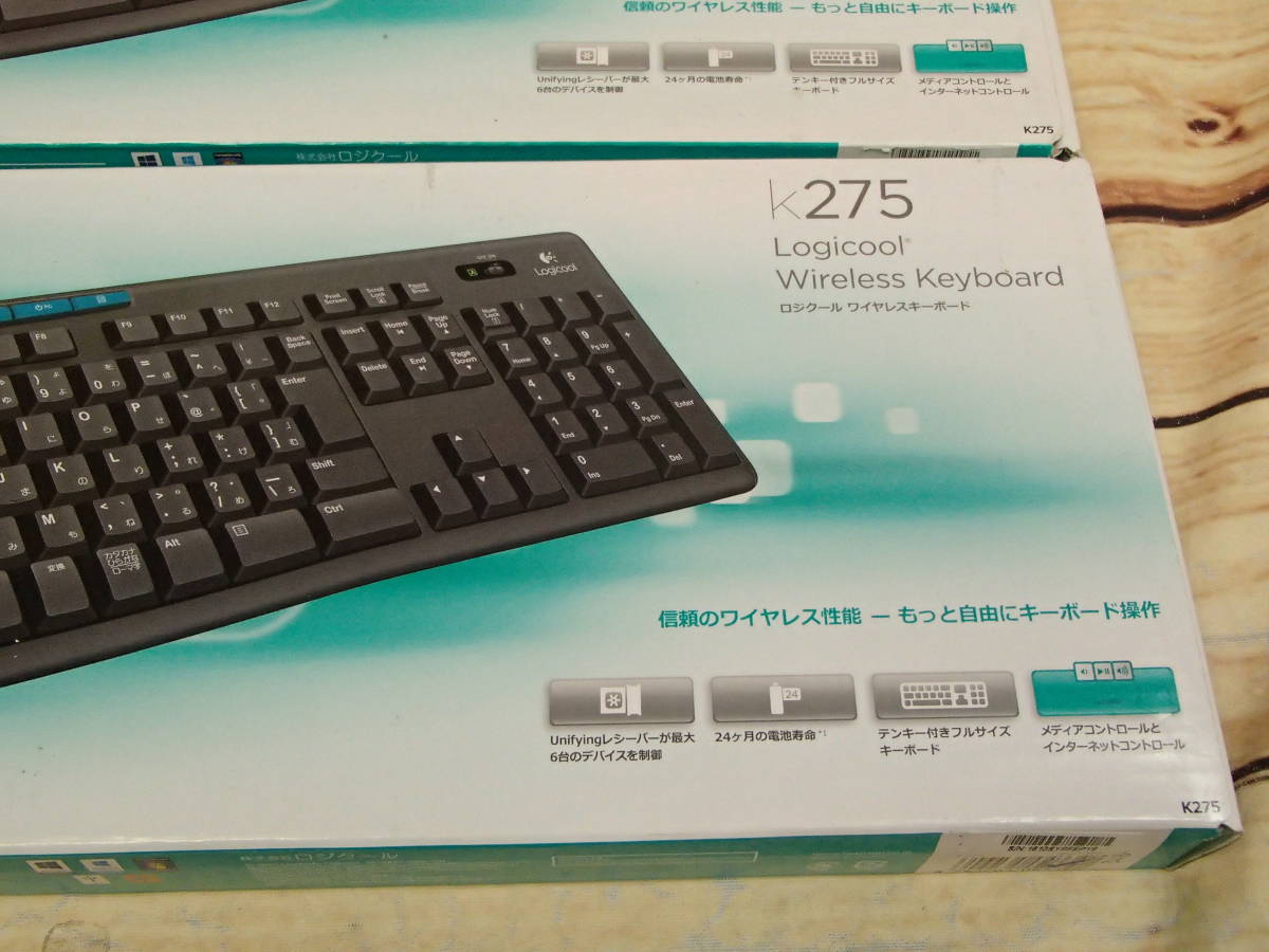 Logicool ロジクール ワイヤレスキーボード K275 WIRELESS KEYBOARD K275 2個セット(ワイヤレスキーボード ...