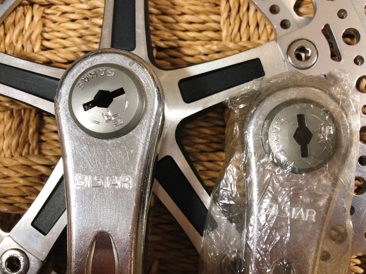 New CRANK SET SAKAE ROYAL SR SILSTAR 栄輪業 サカエロイヤル クランクセット 日本製 42 & 52T ...