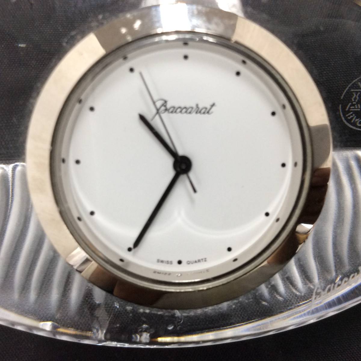 6/3 165387 Baccarat バカラ Clock 置時計 クロック クリスタル クリア QUARTZ クォーツ(バカラ)｜売買された ...