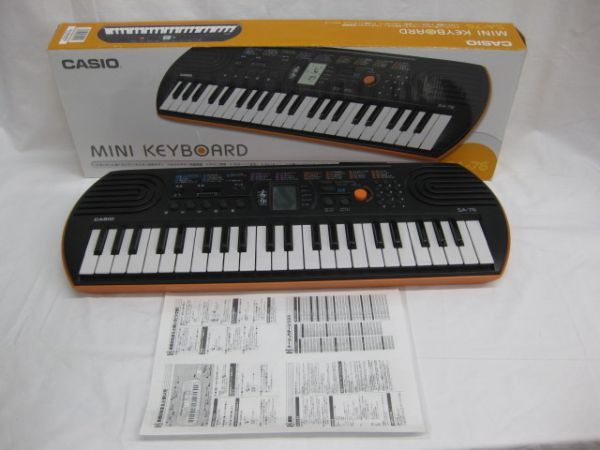 h CASIO MINI KEYBORDO SA-76(カシオ)｜売買されたオークション情報、yahooの商品情報をアーカイブ公開 - オークファン（aucfan.com）