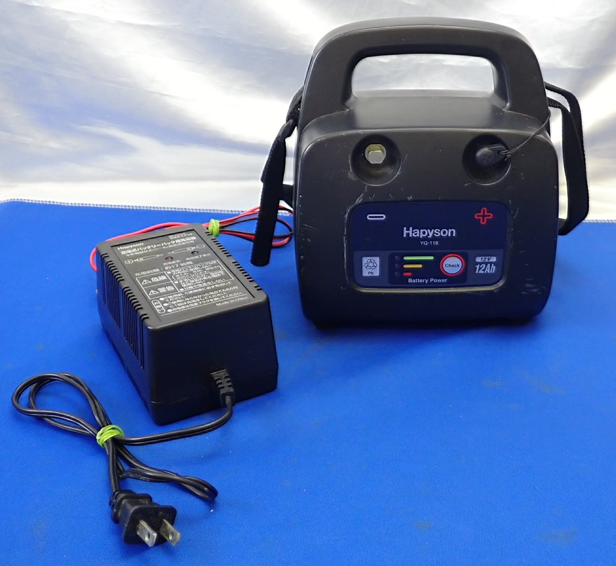 Hapyson ハピソン YQ-118 電動リール用 充電式 バッテリーパック 12V 12Ah 専用充電器付属(電動)｜売買されたオークション情報、yahooの商品情報をアーカイブ公開 ...