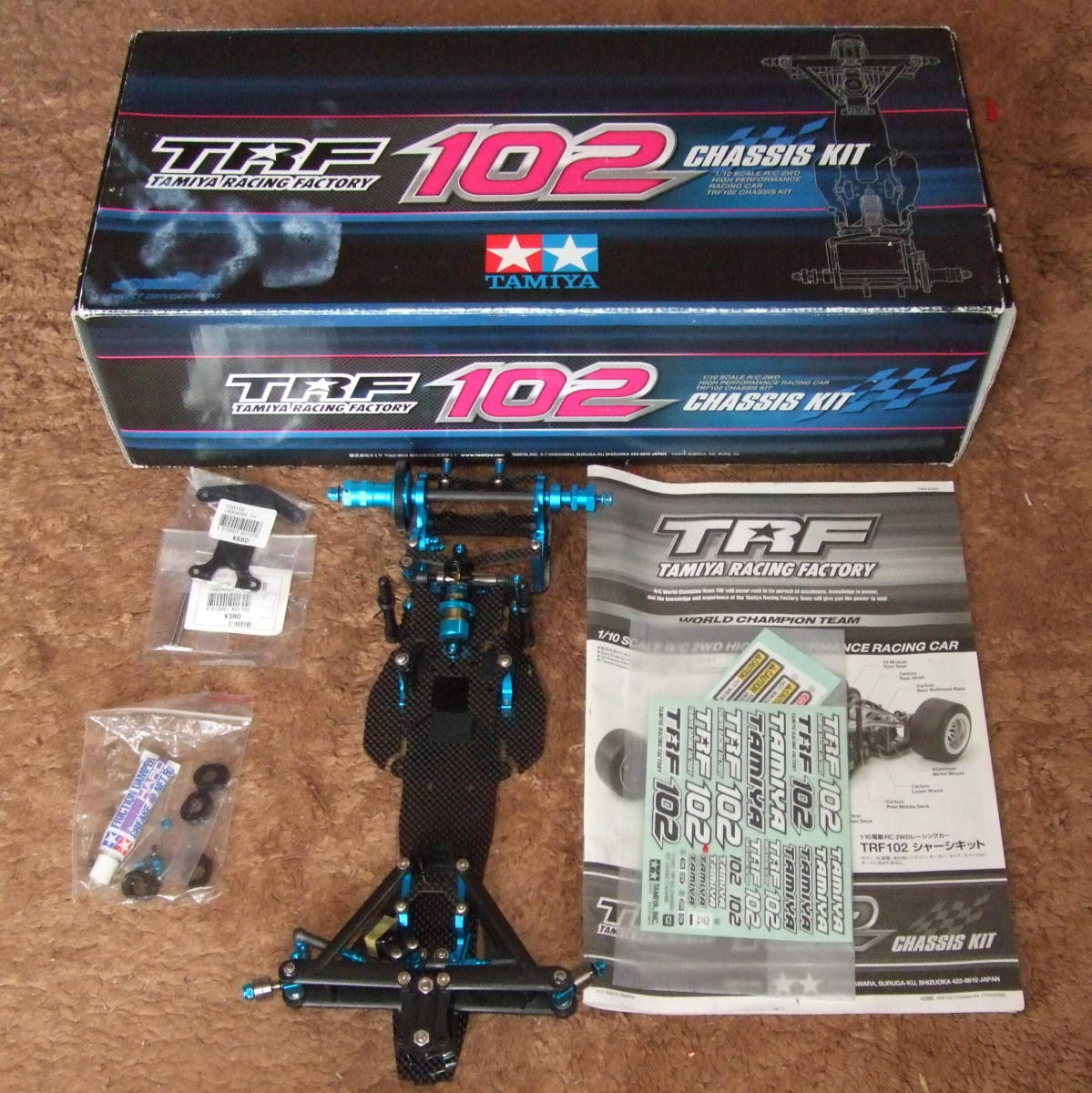 タミヤ TRF102 シャーシ ラジコンカー F-1 TAMIYA 組立図 元箱あり(田宮模型)｜売買されたオークション情報、yahooの商品 ...