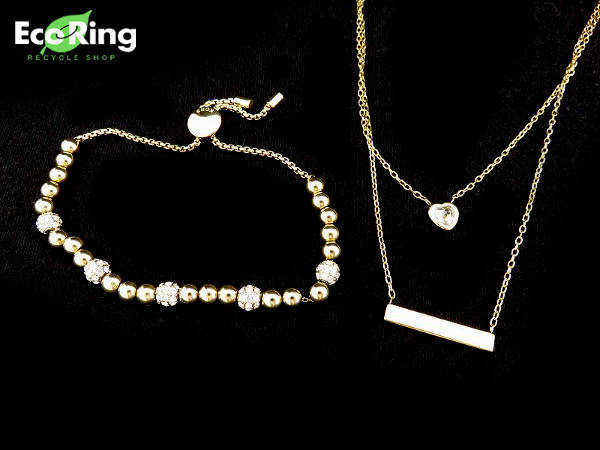 1円 MICHAEL KORS マイケルコース ネックレス ブレスレット 計2点セット ゴールドカラー CO004(その他)｜売買されたオークション情報、yahooの商品情報をアーカイブ公開 ...