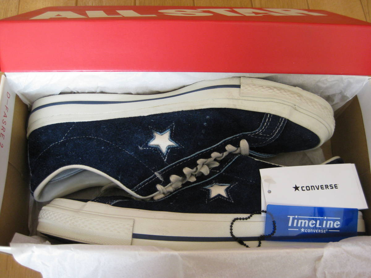 CONVERSE timeline ONE STAR J VTG NAVY 29cm 10 1/2 made in japan 日本製 復刻 addict CT70 USA CONS ...