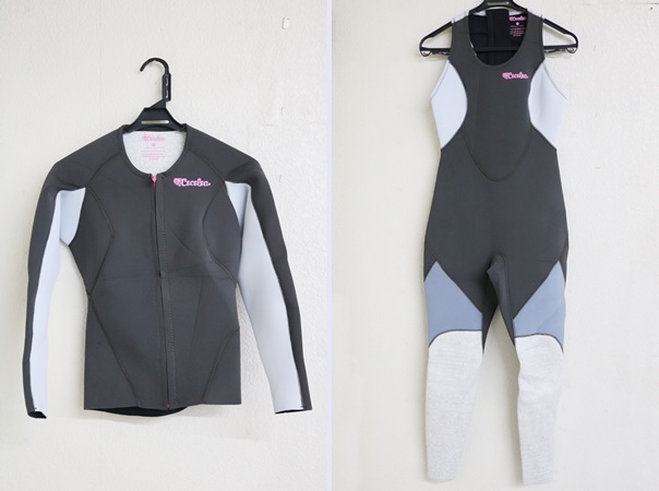 Cocoloa ココロア ウェットスーツ 2点セット サイズML レディース 3mm 長袖ジャケット ロングジョン スキューバダイビング ...