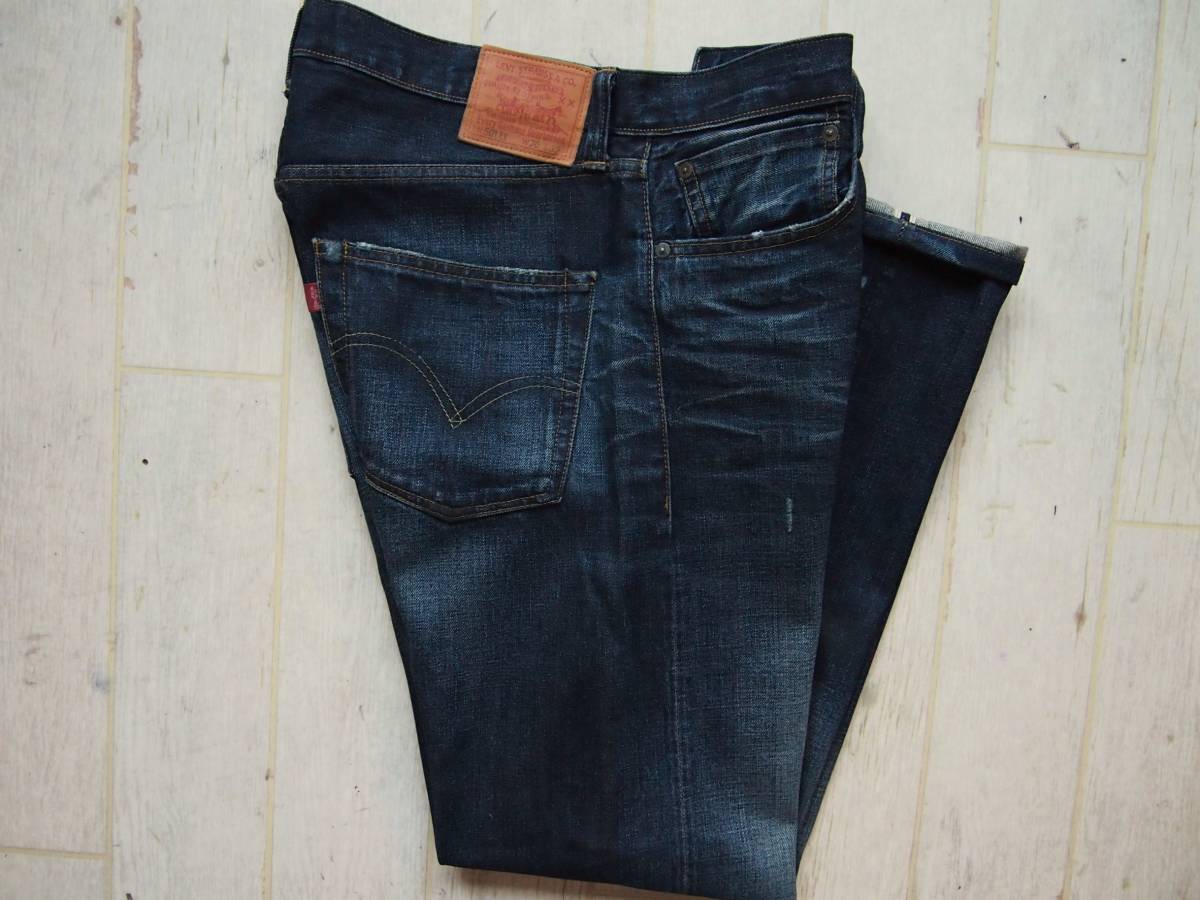リーバイスLEVI'S LVC 501XX 47501-0052 W36 革パッチ1947年復刻モデル ビッグE 濃紺｜W36