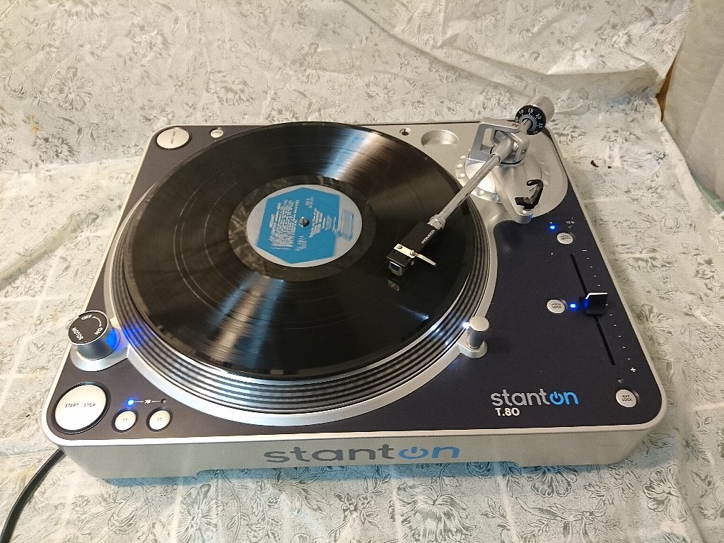 Stanton/T80 Quartz Locked Direct Drive System ターンテーブル 33 45 78rpm SP盤対応 ...