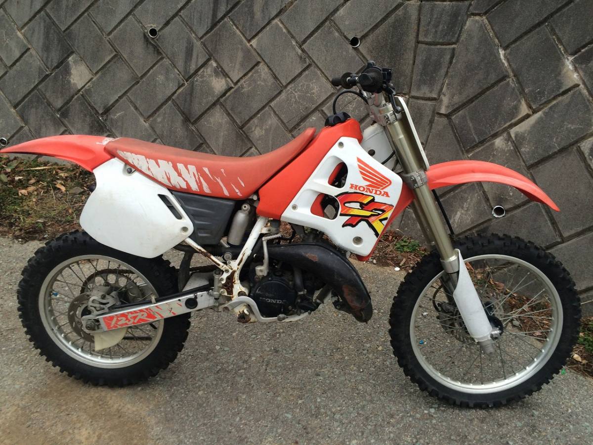 ホンダ 91年式 CR125 JE01 競技車両 モトクロス クラッチホルダー折れ 追加画像 エンジン始動動画あります 検CRF KX YZ ...
