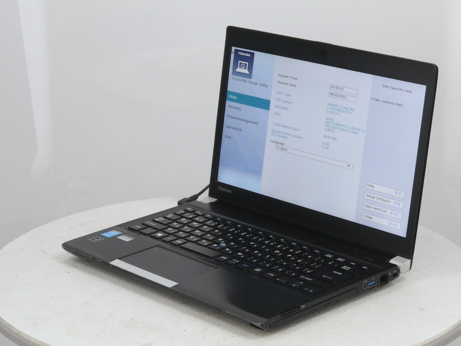 TOSHIBA PR73-W4MSEBWX dynabook R73/W4M Core i7 4710MQ 2.50GHz 8GB 750GB ...