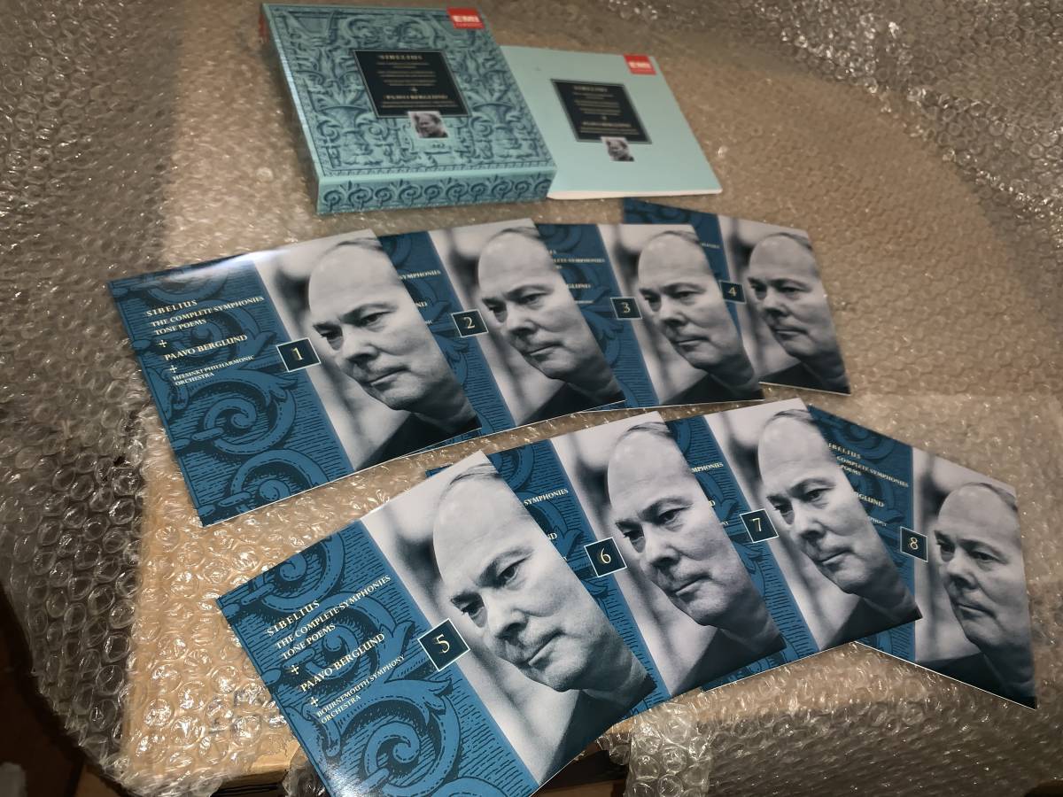 SIBELIUS @ 8 CD BOX @ シベリウス 交響曲 _& 交響詩 全集 @ PAAVO BERGLUND @ ベルグルンド 指揮 HPO BSO @ IDA HAENDEL も参加 ...