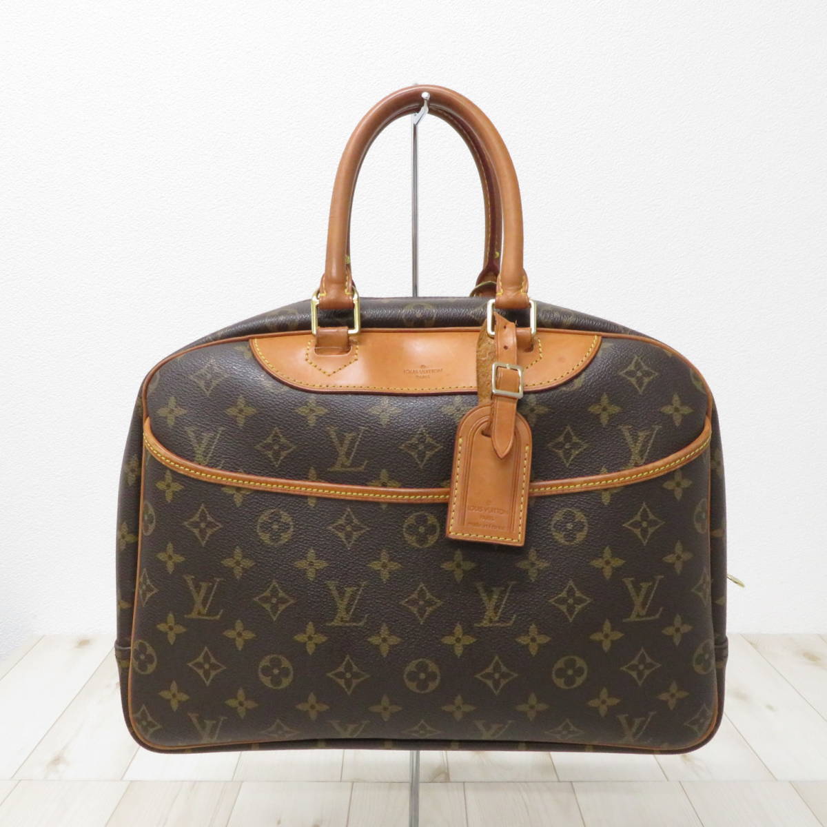 格安 1000円 LOUIS VUITTON ルイヴィトン M47270 ドーヴィル モノグラム キャンパス ブラウン系 T-543(ハンドバッグ)｜売買されたオークション情報、yahooの ...
