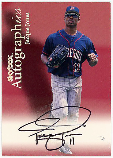 TWINS-CUBS JACQUE JONES 2000 FLEER SKYBOX AUTOGRAPHICS直書サイン(Topps)｜売買され ...