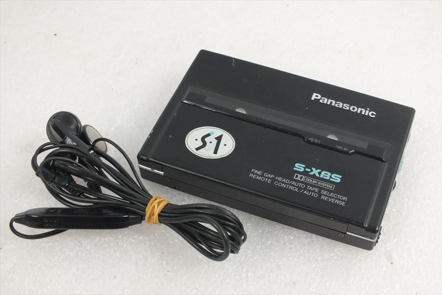 送料一律 Panasonic パナソニック ポータブルカセットプレーヤー RQ-S1 イヤホン付き 現状品 200101Y7271(再生専用 ...