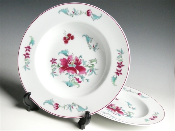 k369 ベルナルド リモージュ Lhassa ② ペア プレート 深皿 22.5㎝ 2枚(アビランド)｜売買されたオークション情報 ...