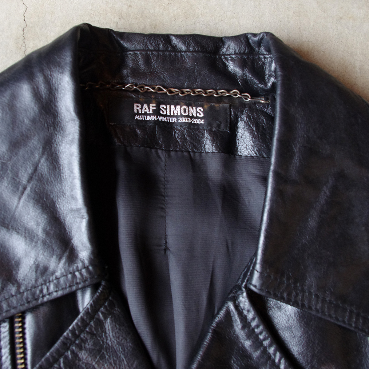 RAF SIMONS 2003-2004A/W Closer期 Joy Division Unknown Pleasures ライダースジャケット/ラフシモンズ(ジャンパー、ブルゾン)｜売買さ ...