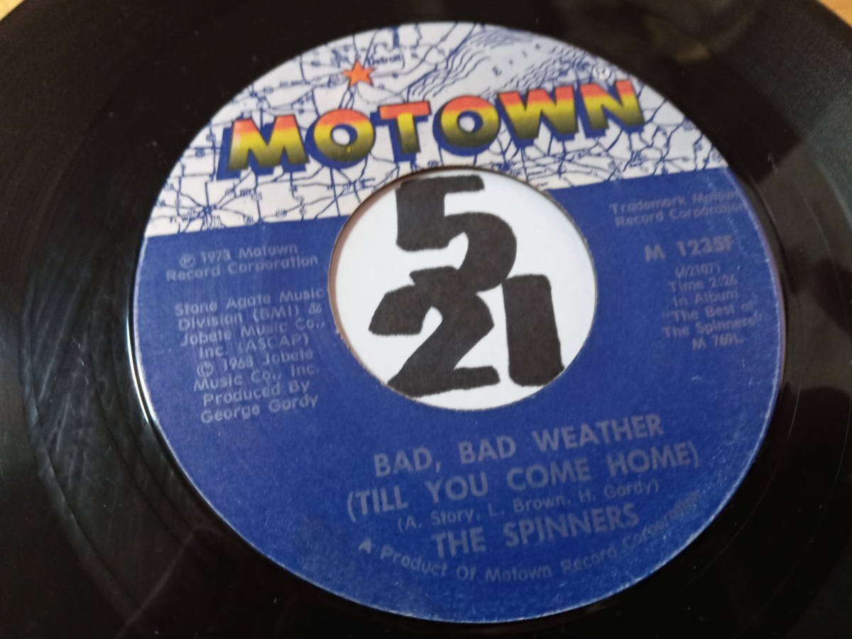 試聴 THE SPINNERS BAD BAD WEATHER / TOGETHER WE CAN MAKE SUCH SWEET MUSIC ...