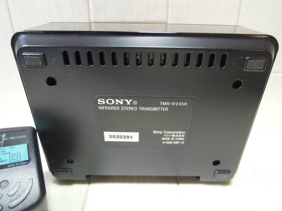 M13115 SONY/ソニー/コードレスステレオヘッドフォン/MDR-IF245R/ステレオトランスミッター TMR-IF245R アダプタ ...