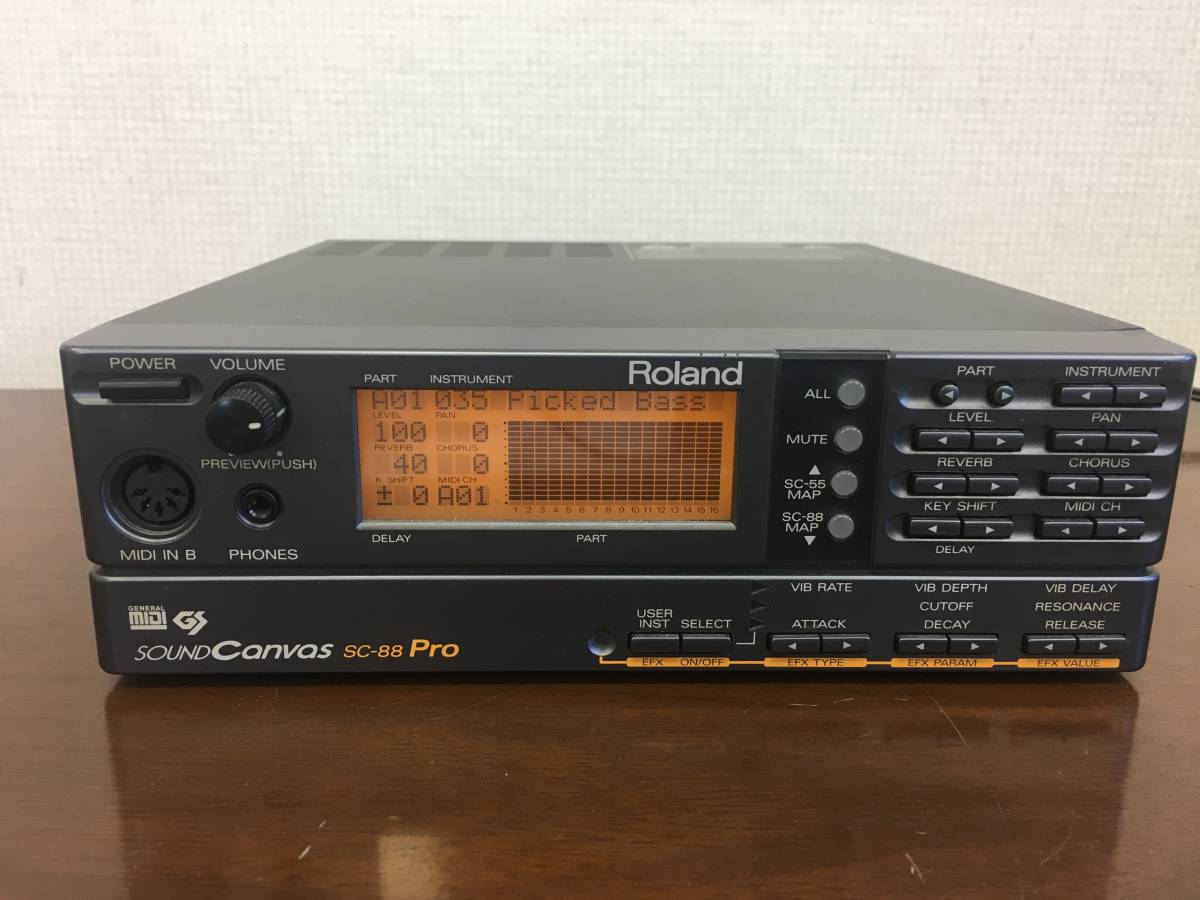 ローランド Roland SC-88Pro MIDI音源モジュール 8820 8850 55mkII MU100(音源モジュール)｜売買された ...