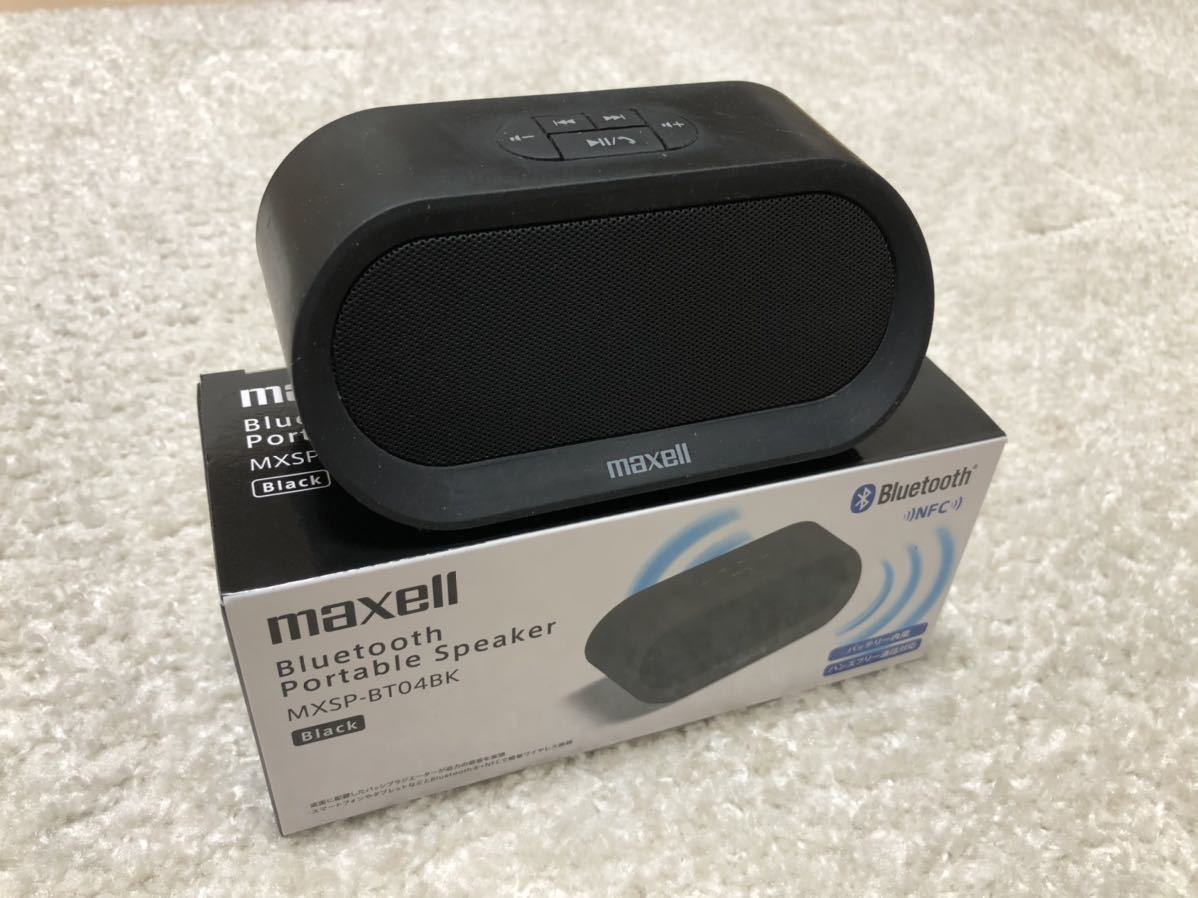 maxell Bluetooth ワイヤレスポータブルスピーカー MXSP-BT04BK(スピーカー)｜売買されたオークション情報、yahooの商品情報をアーカイブ公開 - オークファン ...