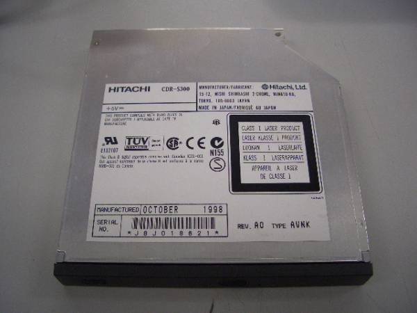 ジャンク扱い 日立 CDR-S300 スリムCD-ROMドライブ 24倍速(内蔵CD-ROMドライブ)｜売買されたオークション情報、yahoo ...